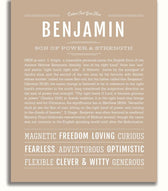 Benjamin | Name Art Print – Name Stories