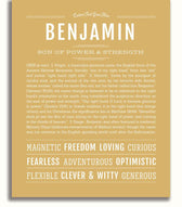 Benjamin | Name Art Print – Name Stories