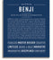 Benji | Name Art Print – Name Stories