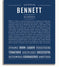 Bennett (male) | Name Art Print – Name Stories