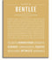 Bentlee | Name Art Print – Name Stories