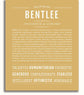 Bentlee | Name Art Print – Name Stories