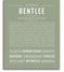 Bentlee | Name Art Print – Name Stories