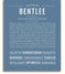 Bentlee | Name Art Print – Name Stories