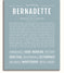 Bernadette | Name Art Print – Name Stories