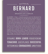 Bernard | Name Art Print – Name Stories