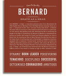 Bernard | Name Art Print – Name Stories