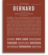 Bernard | Name Art Print – Name Stories