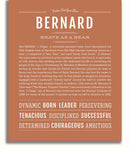 Bernard | Name Art Print – Name Stories