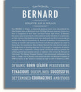 Bernard | Name Art Print – Name Stories