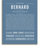 Bernard | Name Art Print – Name Stories