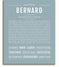 Bernard Personalized Name Meaning Art Prints – Name Stories