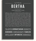 Bertha | Name Art Print – Name Stories