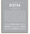 Bertha | Name Art Print – Name Stories