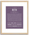 Beth | Name Art Print – Name Stories