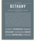 Bethany | Name Art Print – Name Stories