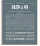 Bethany | Name Art Print – Name Stories