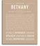 Bethany | Name Art Print – Name Stories