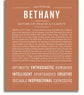 Bethany | Name Art Print – Name Stories
