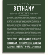Bethany | Name Art Print – Name Stories