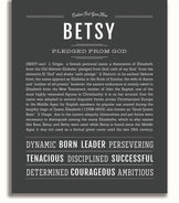 Betsy | Name Art Print – Name Stories