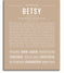 Betsy | Name Art Print – Name Stories