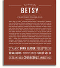 Betsy | Name Art Print – Name Stories
