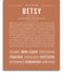 Betsy | Name Art Print – Name Stories