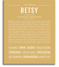 Betsy | Name Art Print – Name Stories
