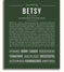 Betsy | Name Art Print – Name Stories