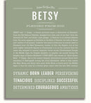 Betsy | Name Art Print – Name Stories