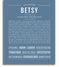 Betsy | Name Art Print – Name Stories