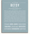 Betsy | Name Art Print – Name Stories