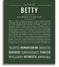 Betty | Name Art Print – Name Stories