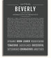 Beverly | Name Art Print – Name Stories