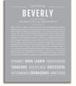 Beverly | Name Art Print – Name Stories