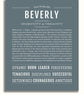 Beverly | Name Art Print – Name Stories