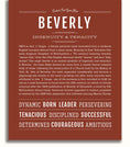 Beverly | Name Art Print – Name Stories