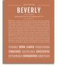 Beverly | Name Art Print – Name Stories