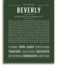 Beverly | Name Art Print – Name Stories
