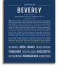 Beverly | Name Art Print – Name Stories