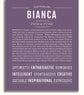 Bianca Personalized Name Meaning Art Prints – Name Stories