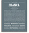 Bianca | Name Art Print – Name Stories