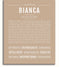 Bianca Personalized Name Meaning Art Prints – Name Stories