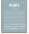 Bianca | Name Art Print – Name Stories