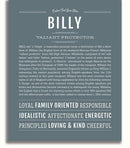 Billy | Name Art Print – Name Stories