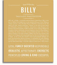 Billy | Name Art Print – Name Stories