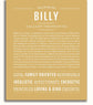 Billy | Name Art Print – Name Stories