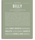 Billy | Name Art Print – Name Stories