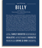 Billy | Name Art Print – Name Stories
